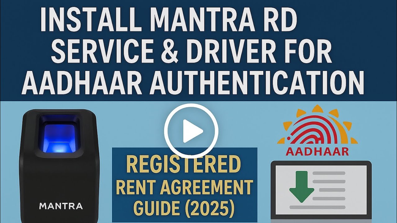 Install Mantra RD Service & Driver for Aadhaar Authentication ...