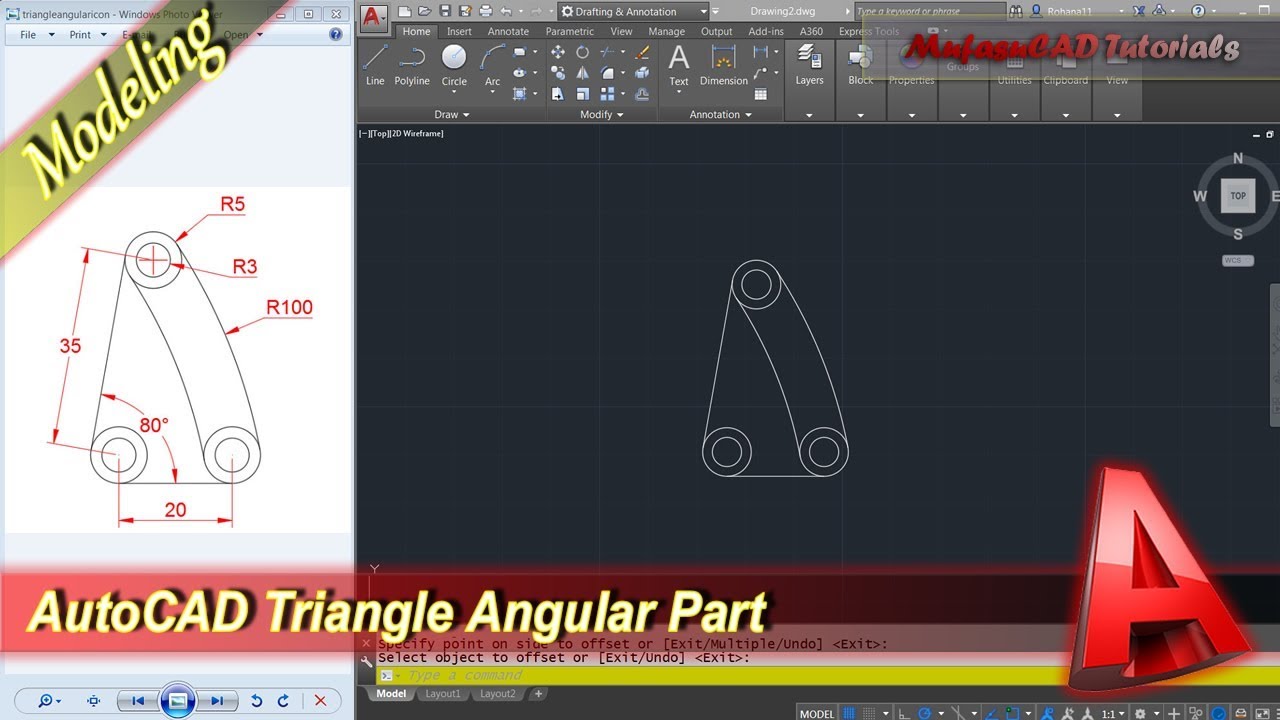 AutoCAD 2D Triangle Angular Part For Beginner YouTube autocad-2d-triangle-angular-part-for-beginner-youtube