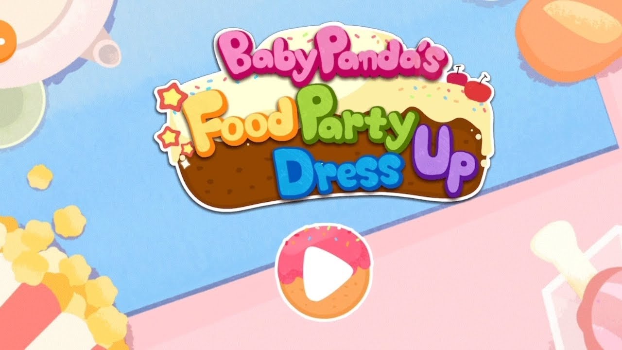 baby panda 🐼 ! Food🍩 party dress up - YouTube