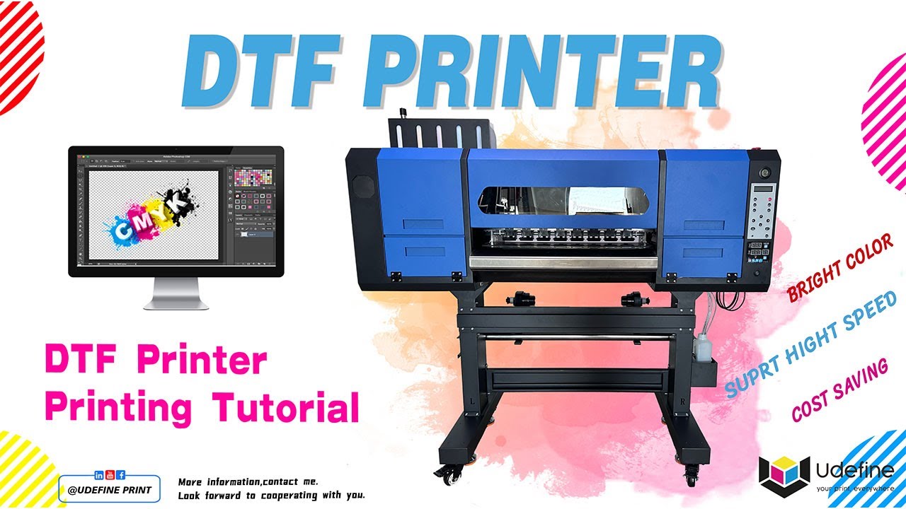 DTF Printer Printing Tutorial - YouTube
