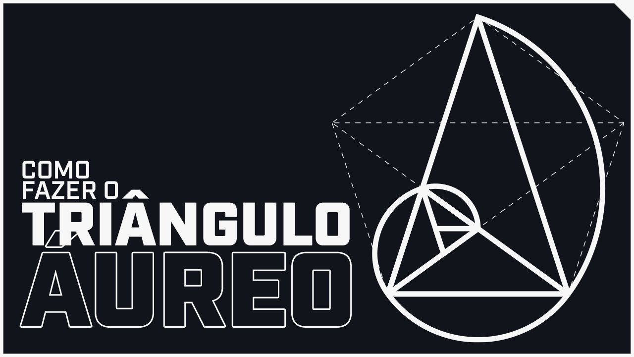 COMO FAZER O TRIÂNGULO NA PROPORÇÃO ÁUREA [GNOMON ÁUREO] - YouTube