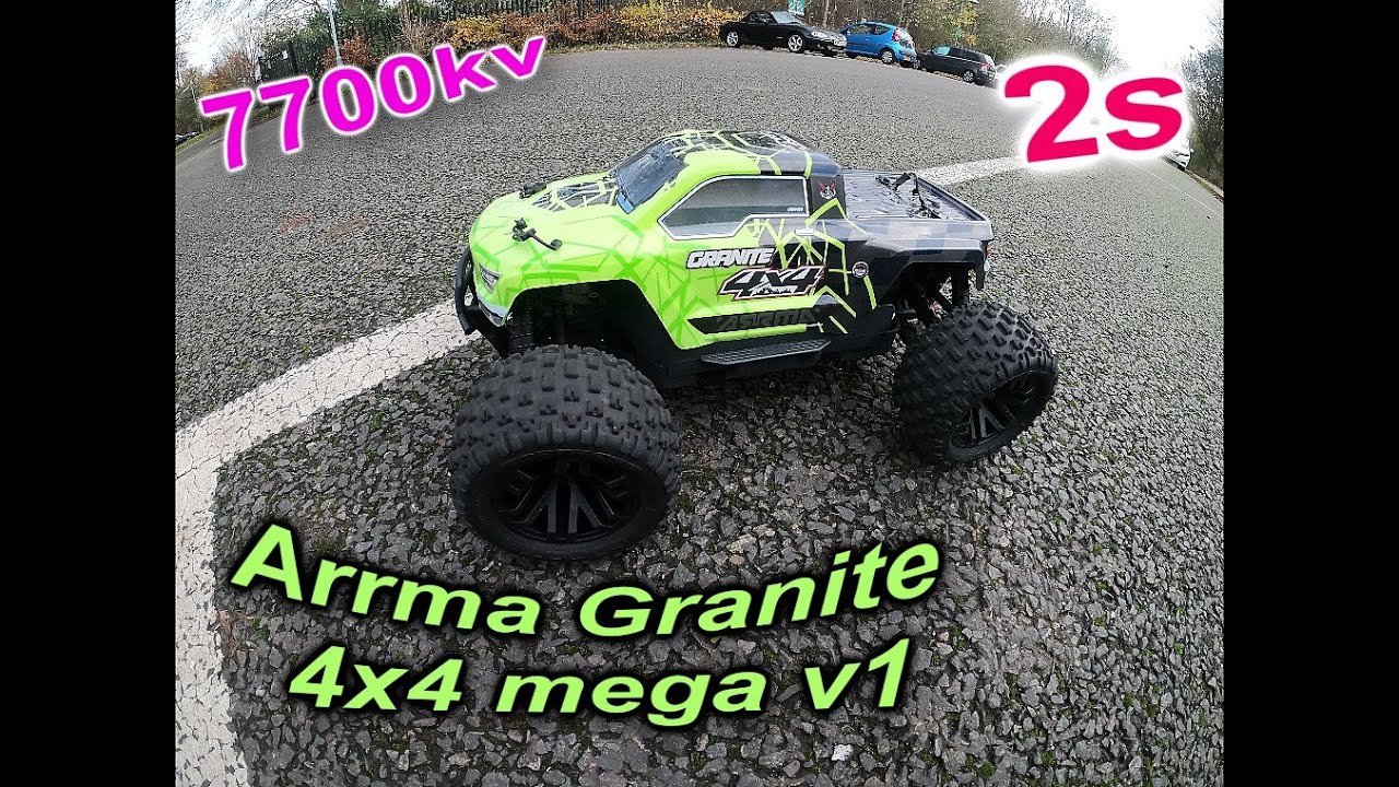 Arrma Granite 4x4 Mega v1, Fake Castle 7700kv - YouTube