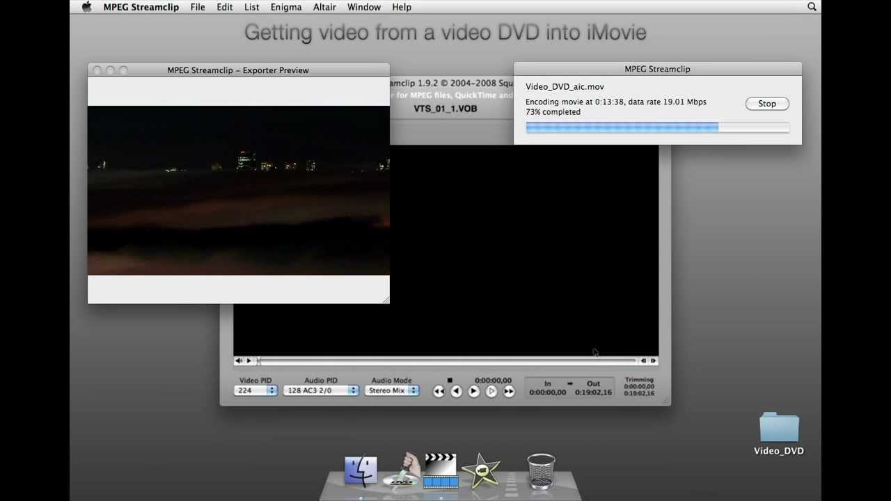 Video DVD to iMovie - how to transcode it properly - YouTube