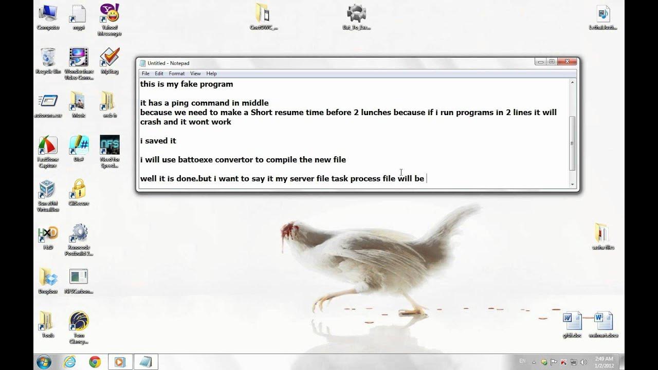 Bind 2 exe Files And make them FUD Using CMD - YouTube