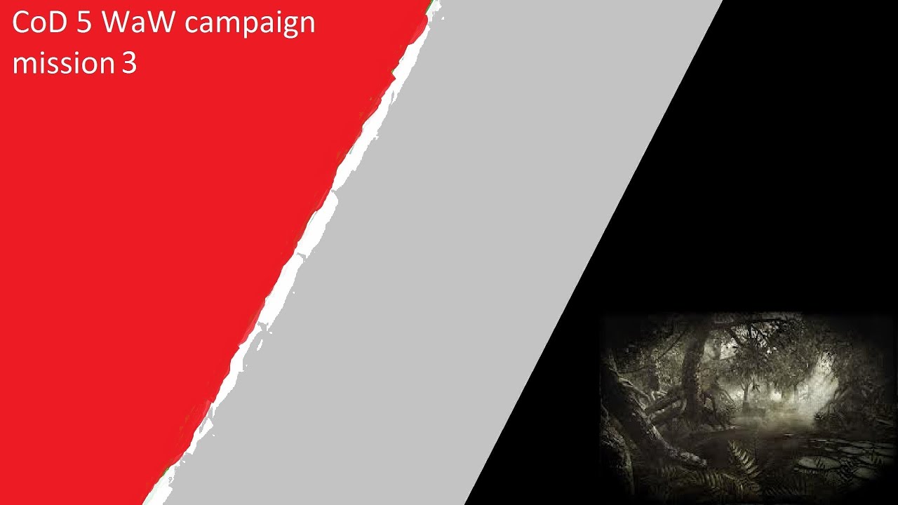 CoD 5 WaW campaign mission 3 - YouTube