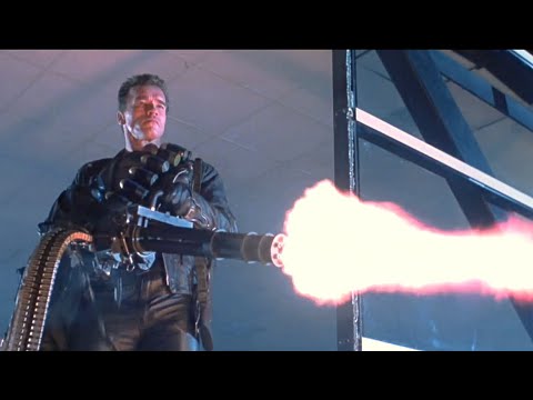 Terminator 2 - Minigun Assault - YouTube