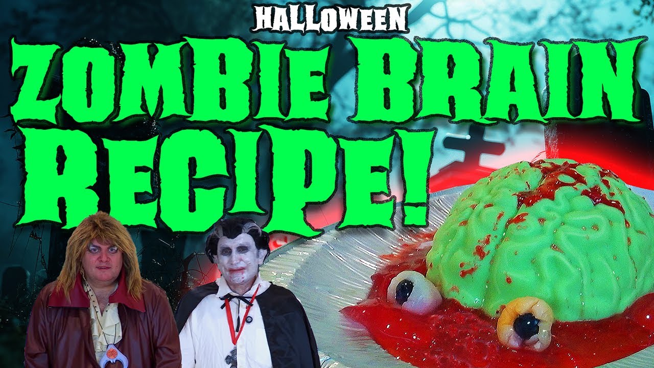 Halloween Zombie Brain Dessert 🧠 [Easy] Halloween Recipe - YouTube