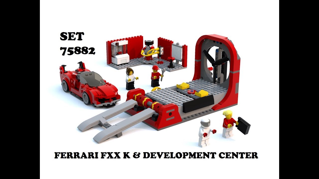 Lego 75882 FERRARI FXX K & DEVELOPMENT CENTER Speed Build LDD by ...