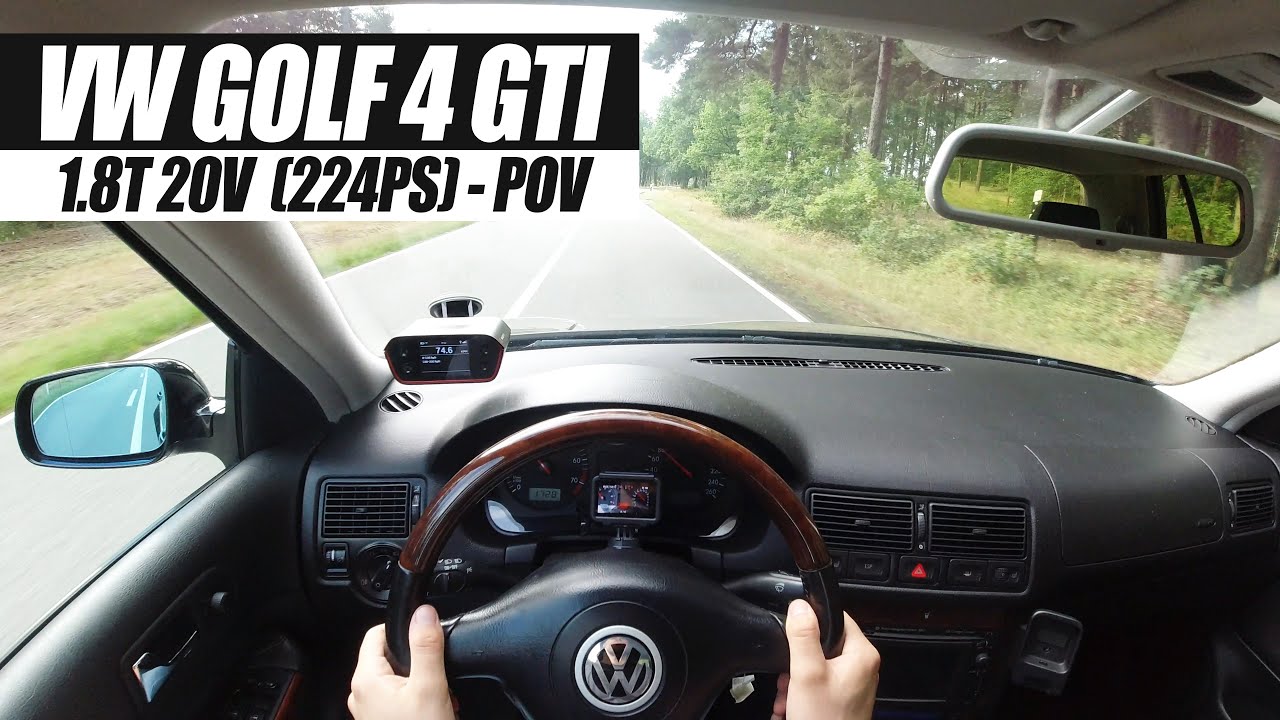 VW Golf 4 GTI 1.8T 20V (224PS) | POV test drive - YouTube