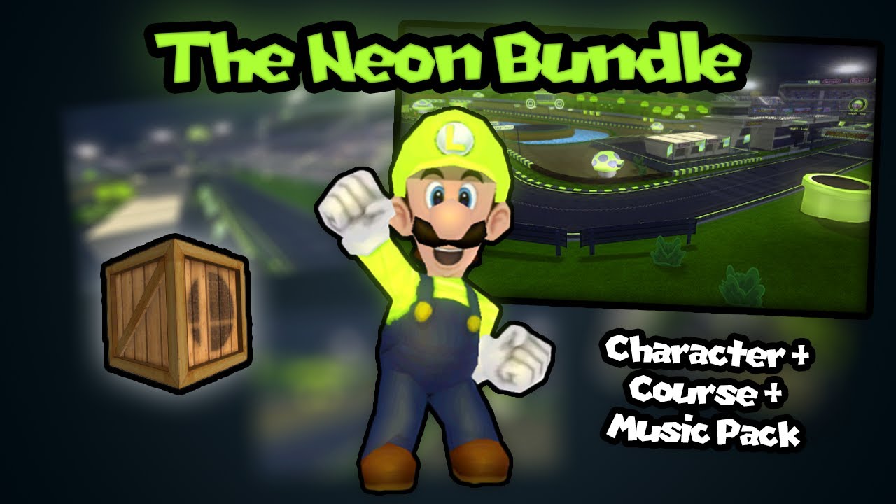 The Neon Bundle - Luigi + Luigi Circuit + Music - MKW Mini Pack - YouTube