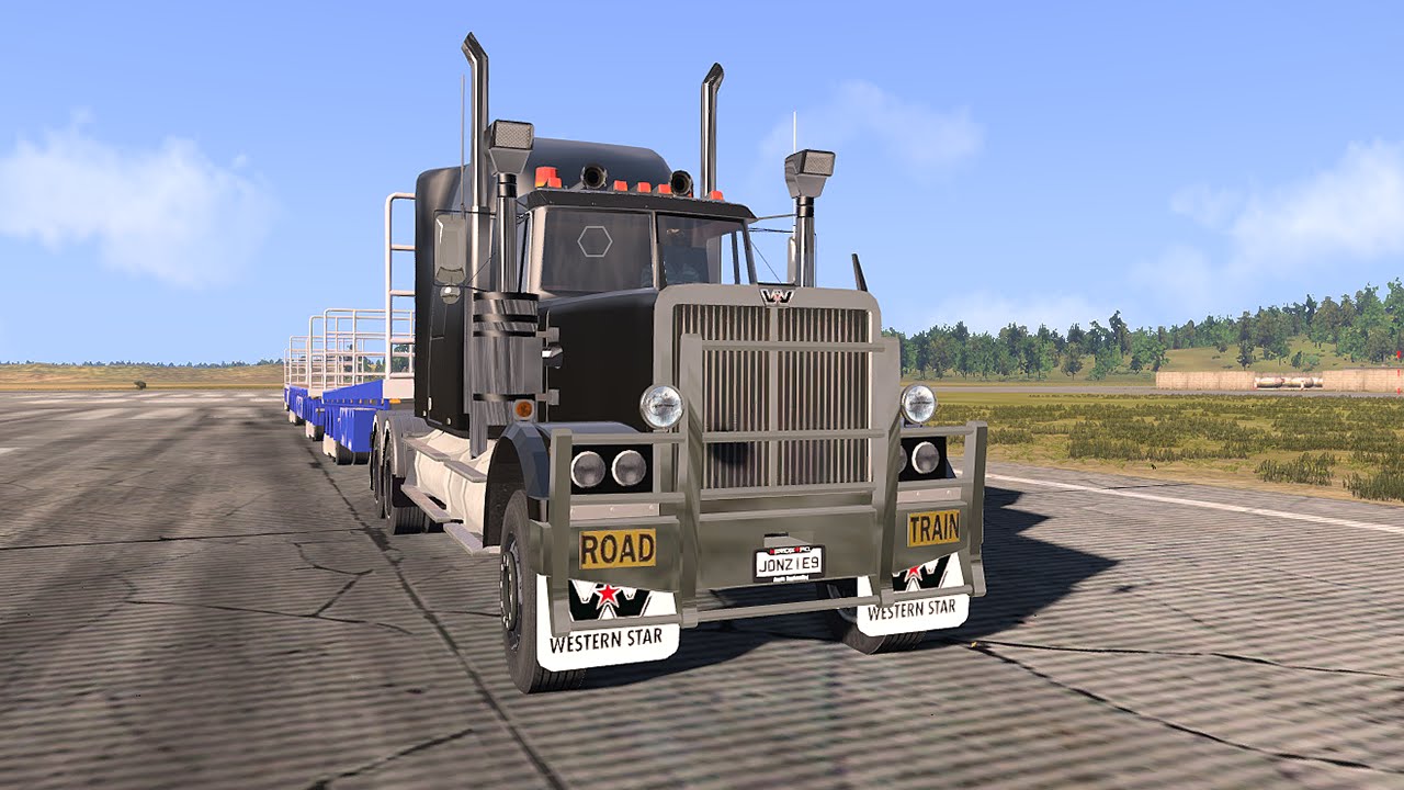 ArmA 3 Road Train Test - YouTube