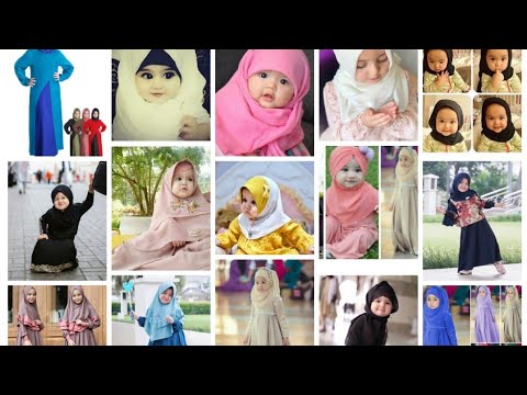Latest top  cute muslim baby girl in hijab and abaya /little girls in hijabvor abaya /best ideas