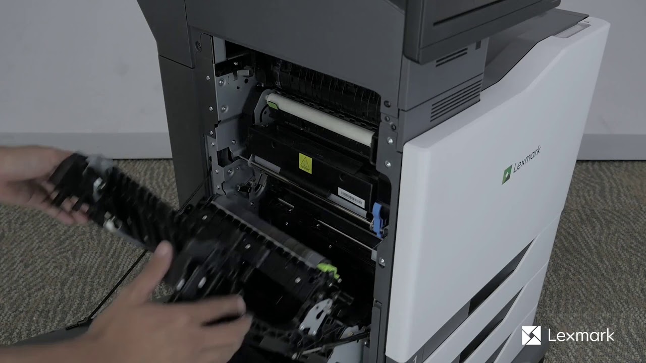 Lexmark XC8160 - Paper Jam in door B - YouTube