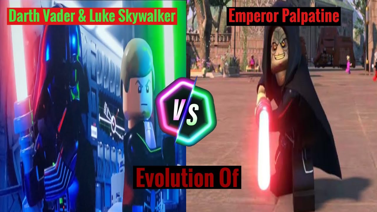 Lego Star Wars The Series - Evolution of Luke Skywalker & Darth Vader ...
