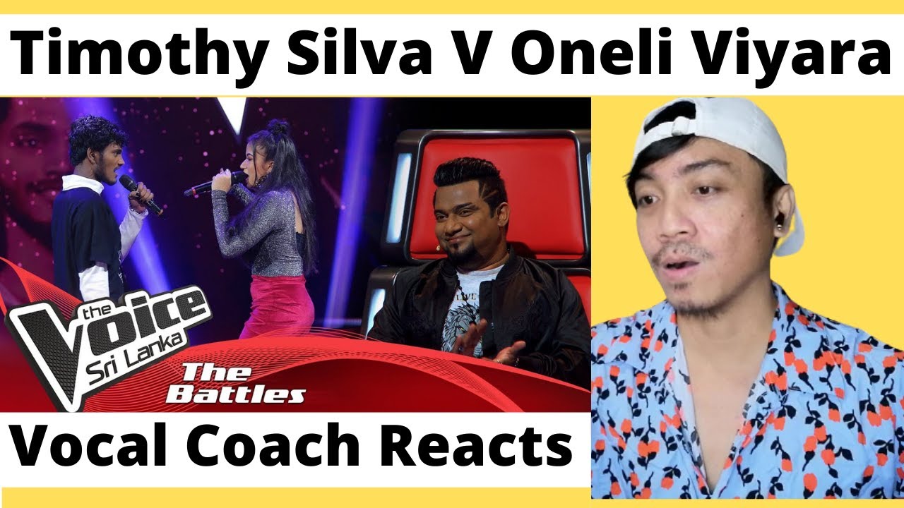 The Voice Sri Lanka Reaction The Battles : Timothy Silva V Oneli Viyara | Believer - YouTube