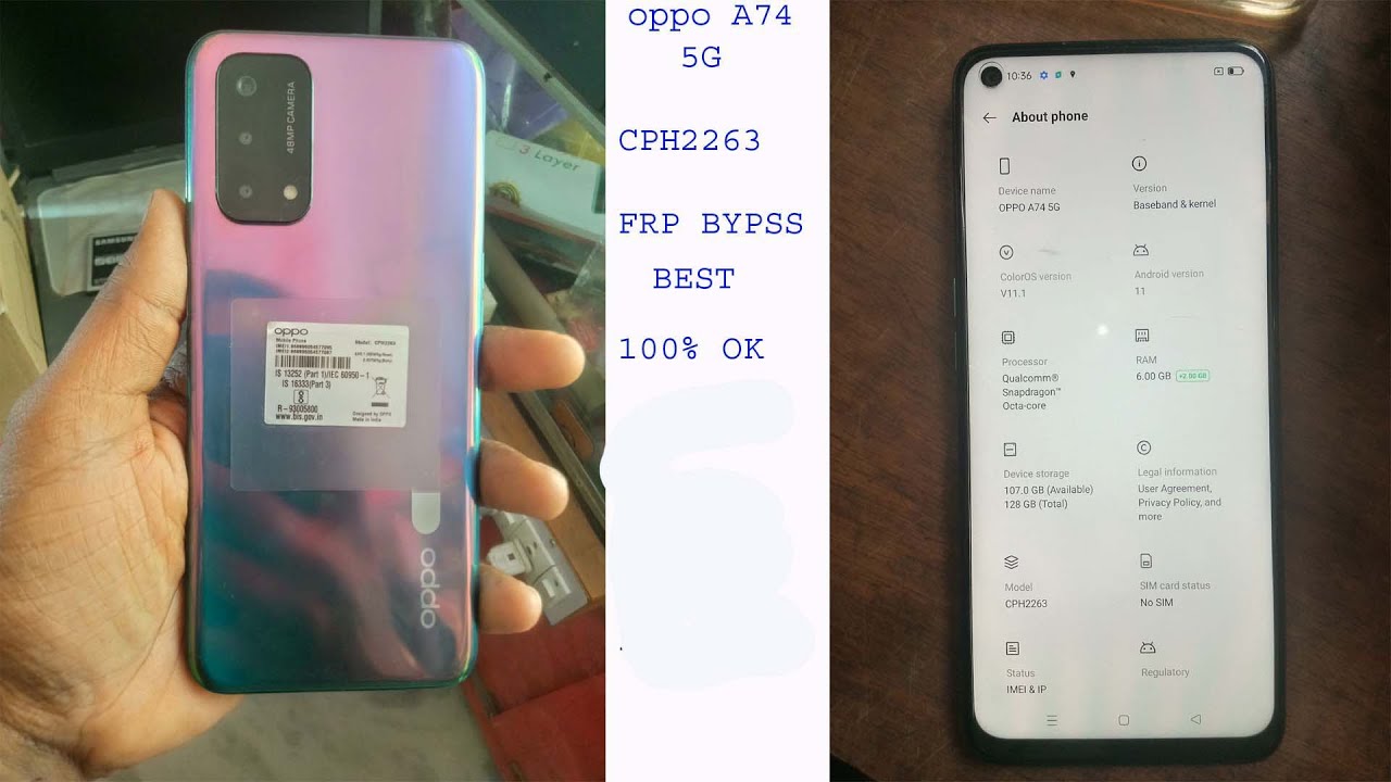 OPPO A74 5G (CPH2263) FRP Bypass New Security Update 2023 | Google ...