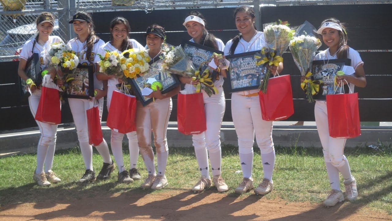 San Pedro High School Softball 2017 Senior Day Recognition - YouTube
