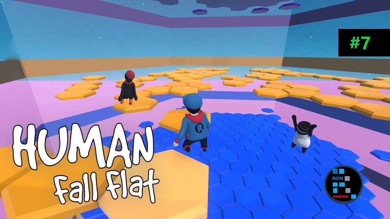 Human: Fall Flat But We Are Playing Fall Guys Map#7 - YouTube