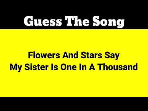 Guess The Song By Its English Lyrics |  Rakshabandhan Special 