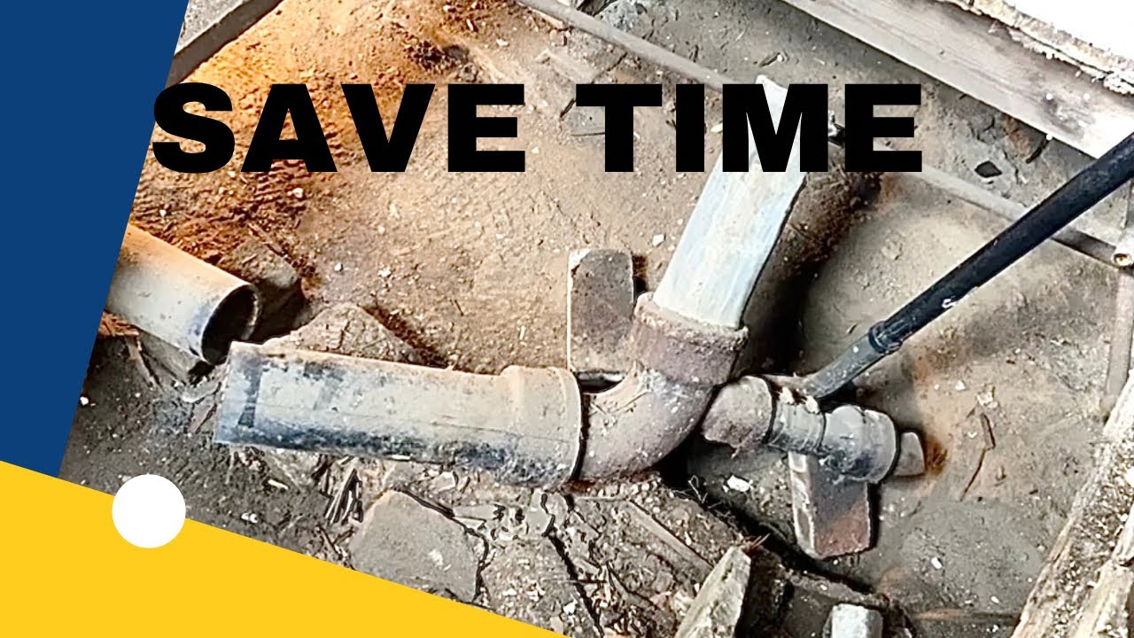 How to cut 3inch cast iron pipe easy. - YouTube