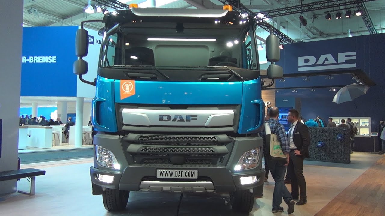 DAF CF 450 FAD Concrete Mixer Truck (2019) Exterior and Interior - YouTube