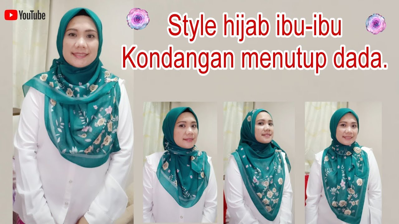 #4 Tutorial hijab kondangan menutup dada || simple dan cantik, # ...