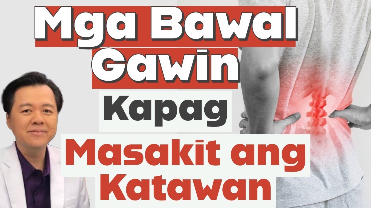 Mga Bawal Gawin kapag Masakit ang Katawan. - YouTube