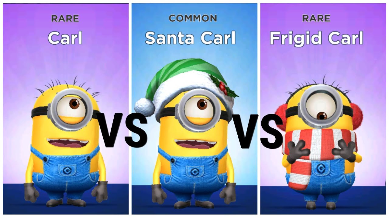 Minion Rush Frigid Carl VS Carl VS Santa Carl - YouTube