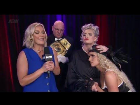 AEW Beach Break 2024 - "Timeless" Toni Storm & Mariah May Talk To Renee ...