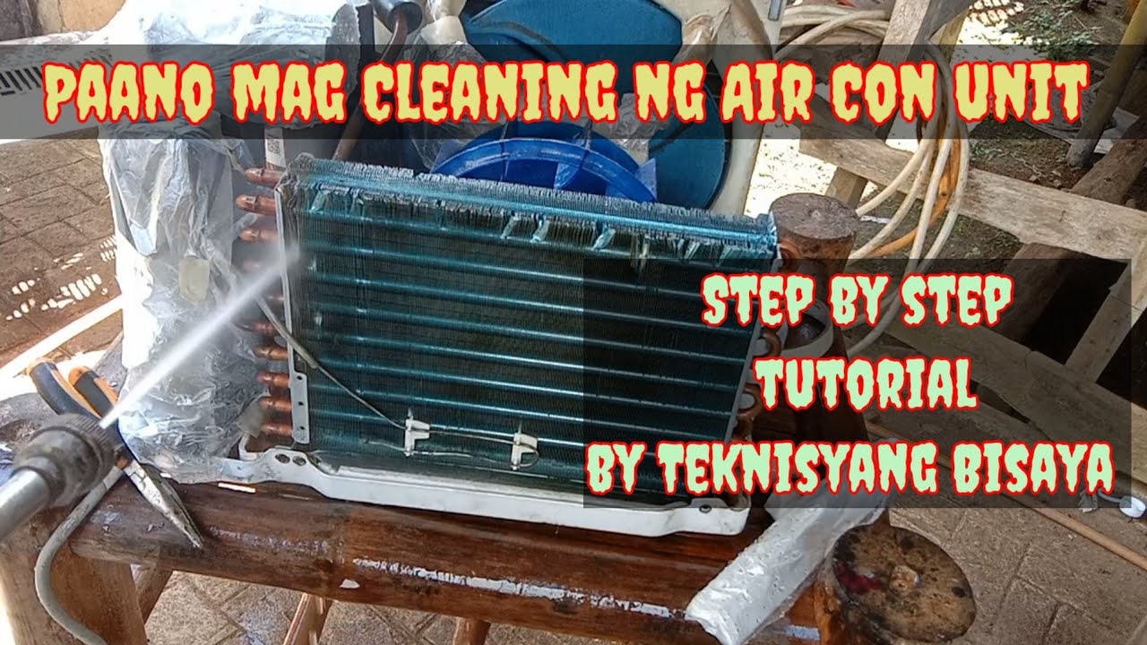 How to Clean window type Air Con unit full tutorial by Teknisyang ...
