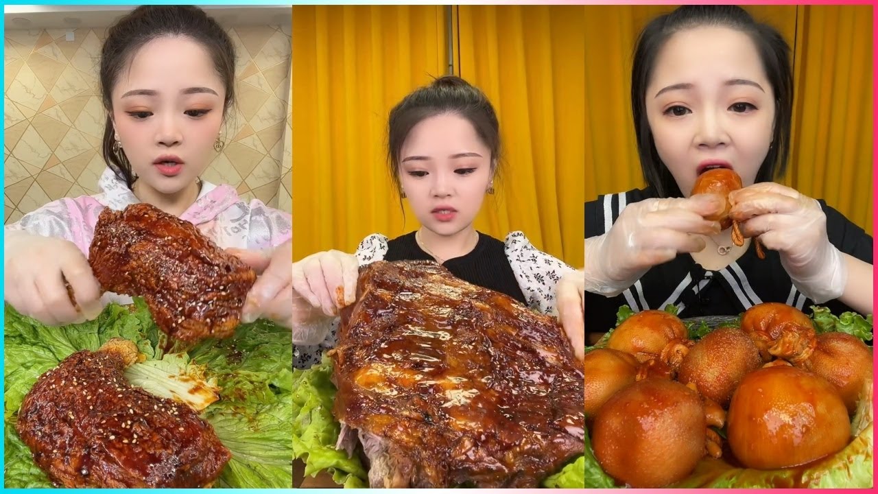 Crispy Spicy Pork Belly Mukbang 🍖🔥 Satisfying Crunches & ASMR Vibes 🎧 # ...