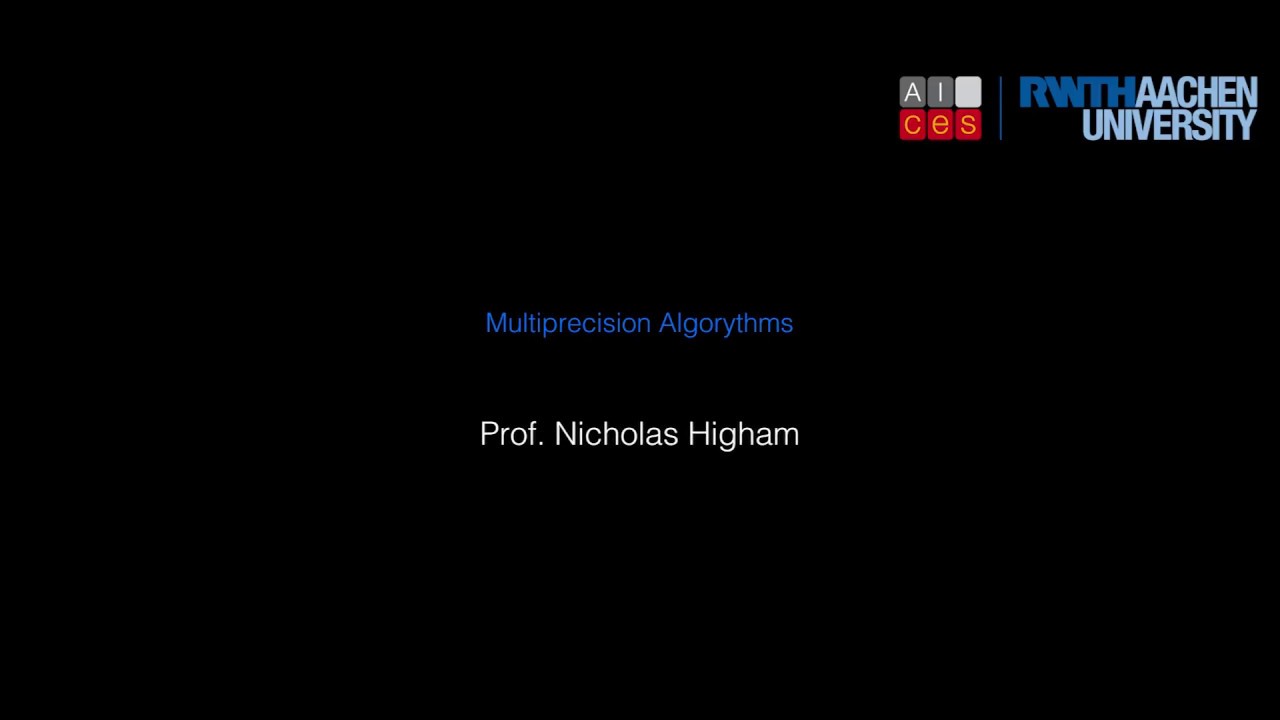 EU Regional School 2018 Part1 with Prof. Nicholas Higham - YouTube