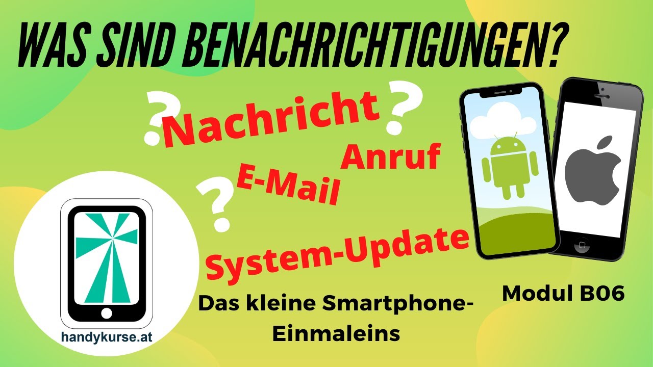 Modul B6 - Wie gehe ich mit Benachrichtigungen um? - YouTube