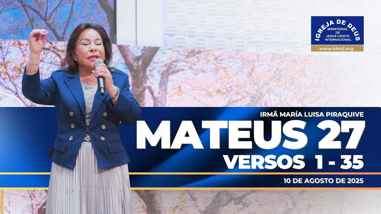 Ensinamento: Mateus 27:1-35 - 10 agosto 2025 - Irmã María Luisa ...