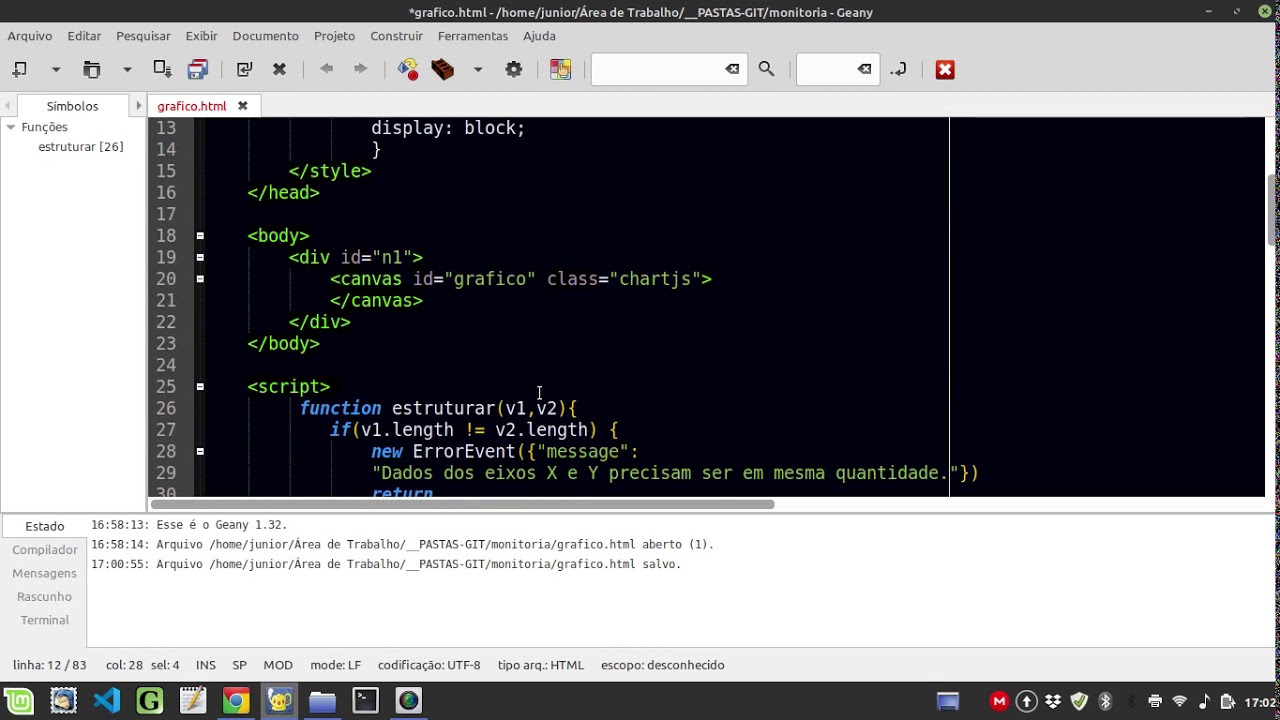 Gráficos em HTML/JS com Chartjs - YouTube