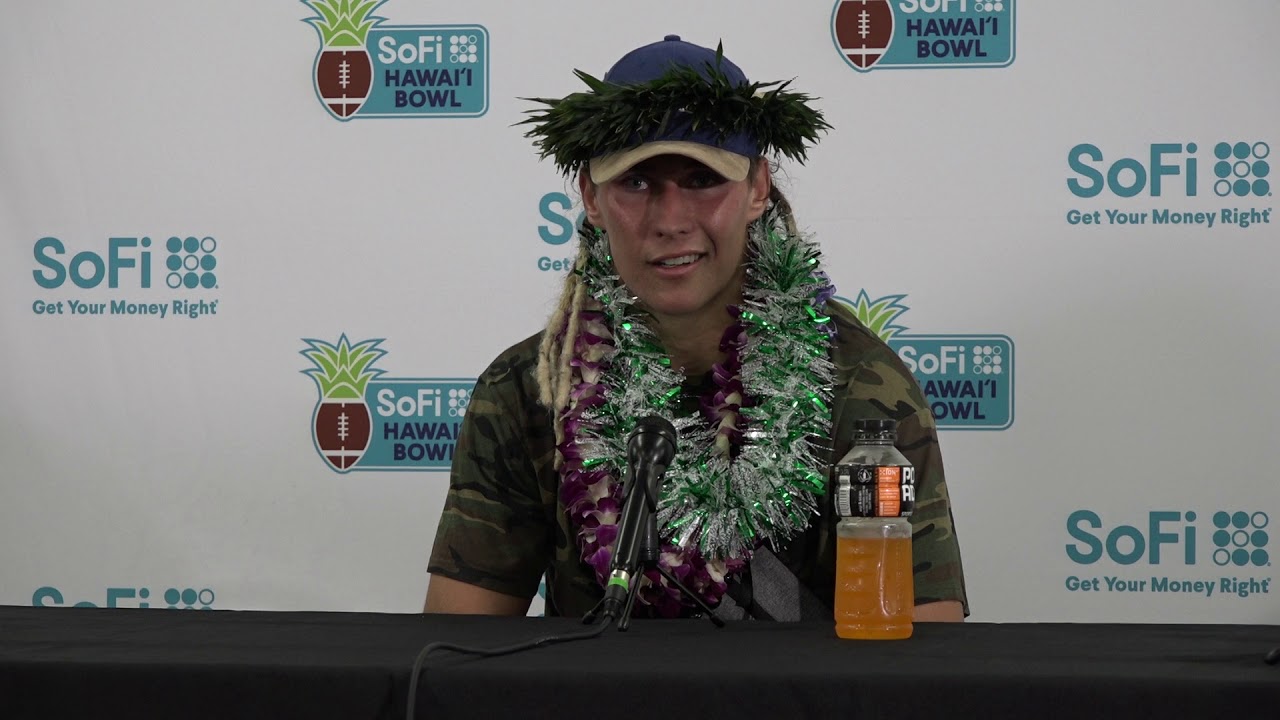 Cole McDonald Hawaii Bowl Post Game Press Conference 12-24-19 - YouTube