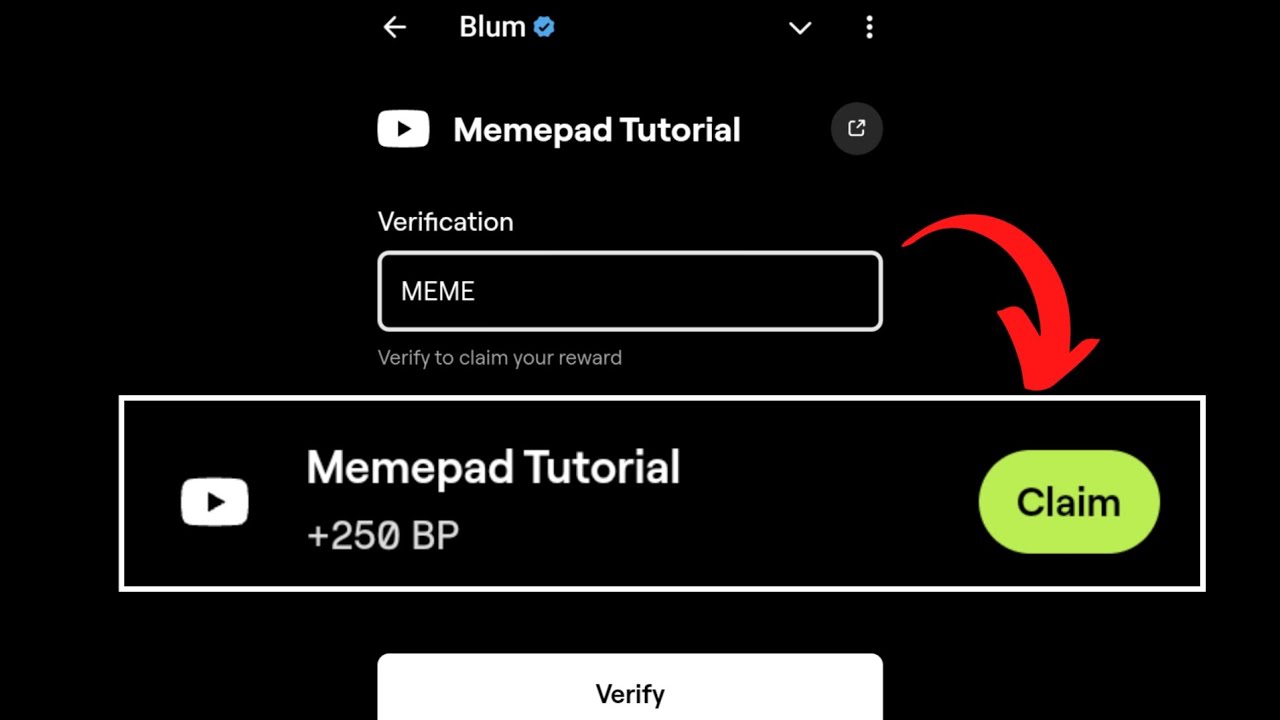 Memepad Tutorial Blum Video Code Today | Memepad Tutorial Blum Today Verification Keyword Today ...
