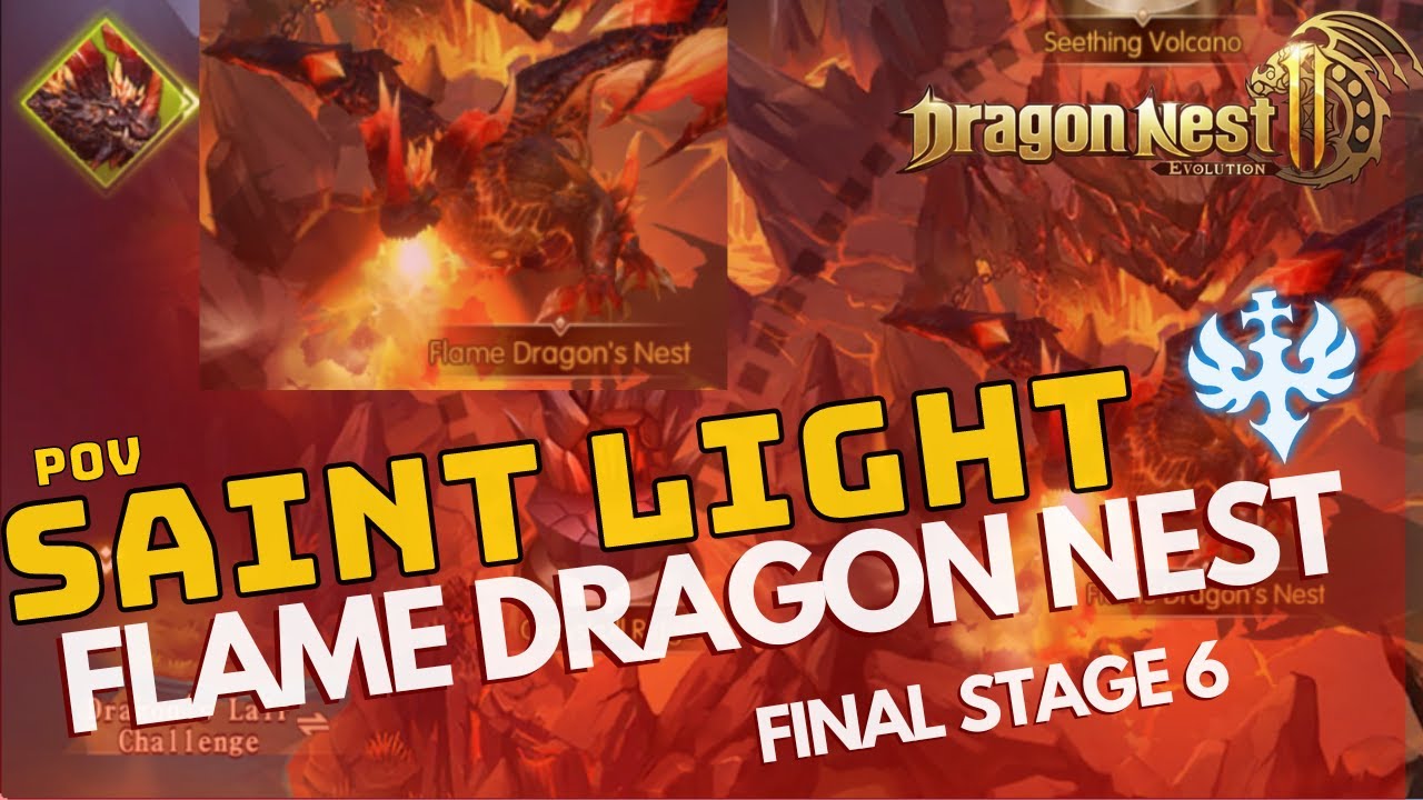 FINAL STAGE!!!! FLAME DRAGON NEST WITH 2900++ ELEMENT LIGHT FULL SUPPORT | (POV) SAINT LIGHT ...