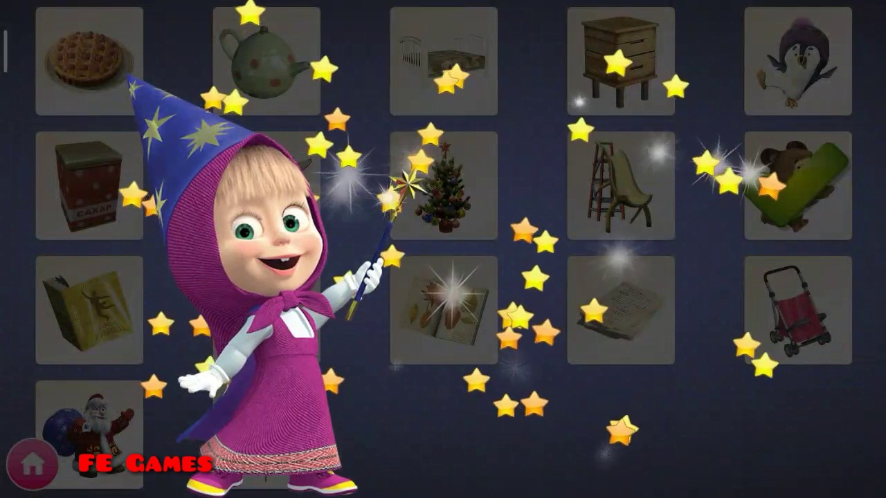 Masha and The Bear Educational Games | Memories and Find The New Object ...