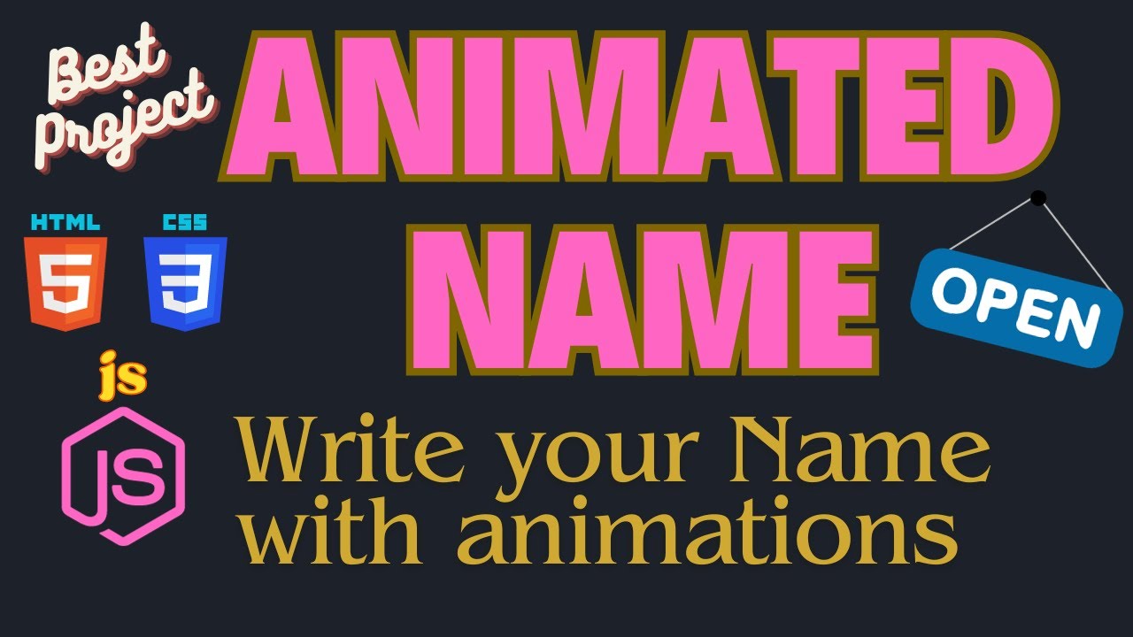 Create Stunning Text Animation Effects | HTML & CSS Projects for Beginners - YouTube