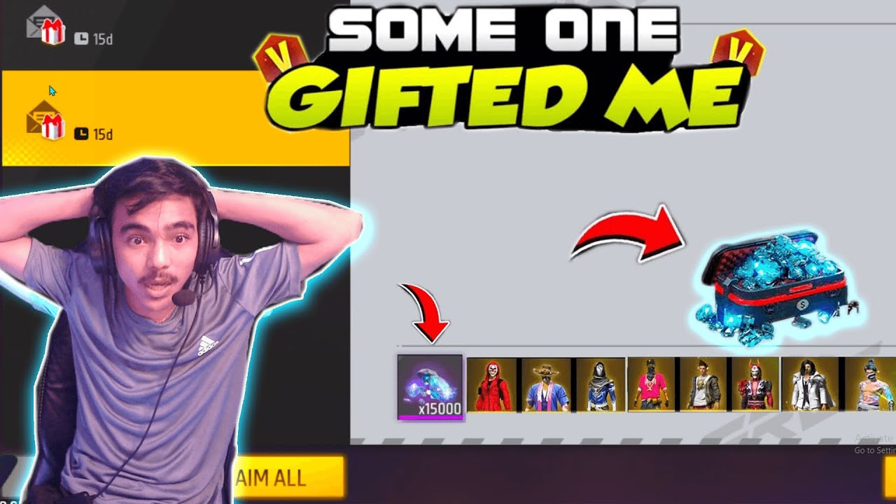1ST TIME I GOT GIFT FROM GARENA😱 UNLIMITED DAIMONDS AND CUSTOM😱 - YouTube