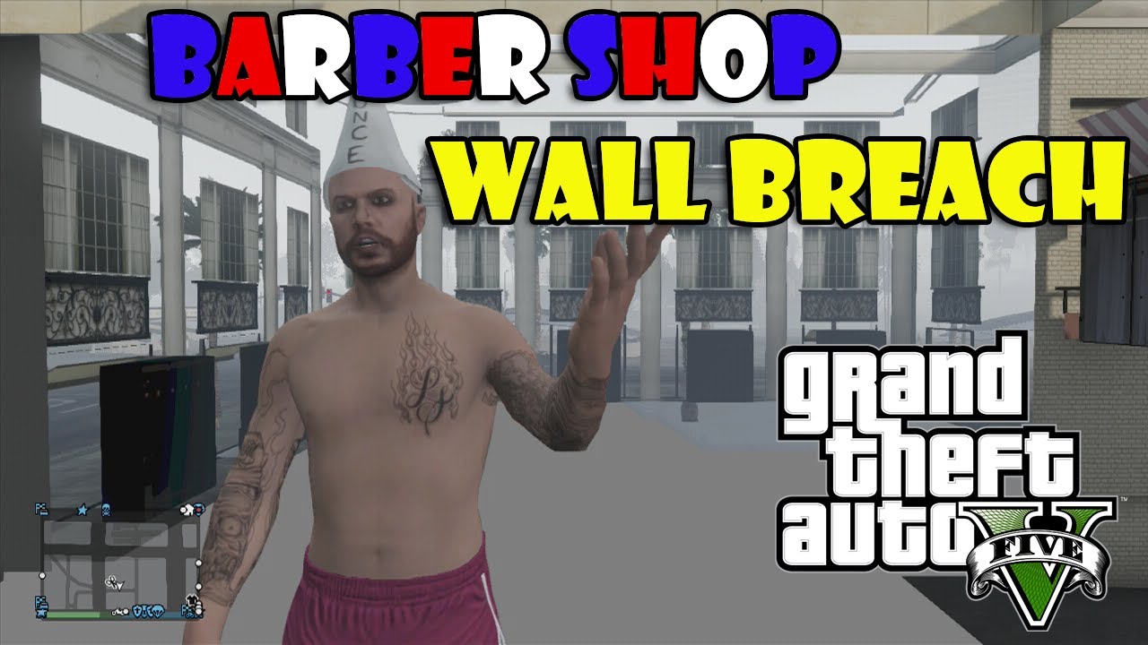 GTA 5 Online - Barber Shop Wall Breach (Glitch) - YouTube