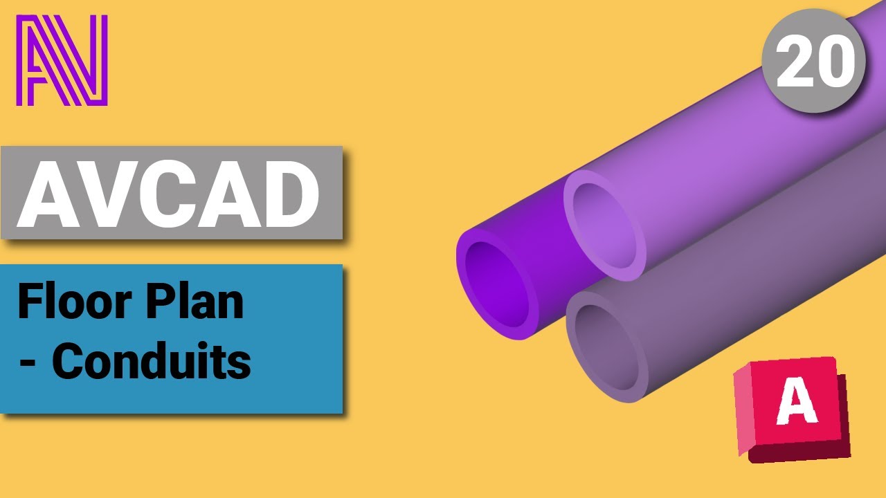AVCAD. Floor Plans - Conduits - YouTube