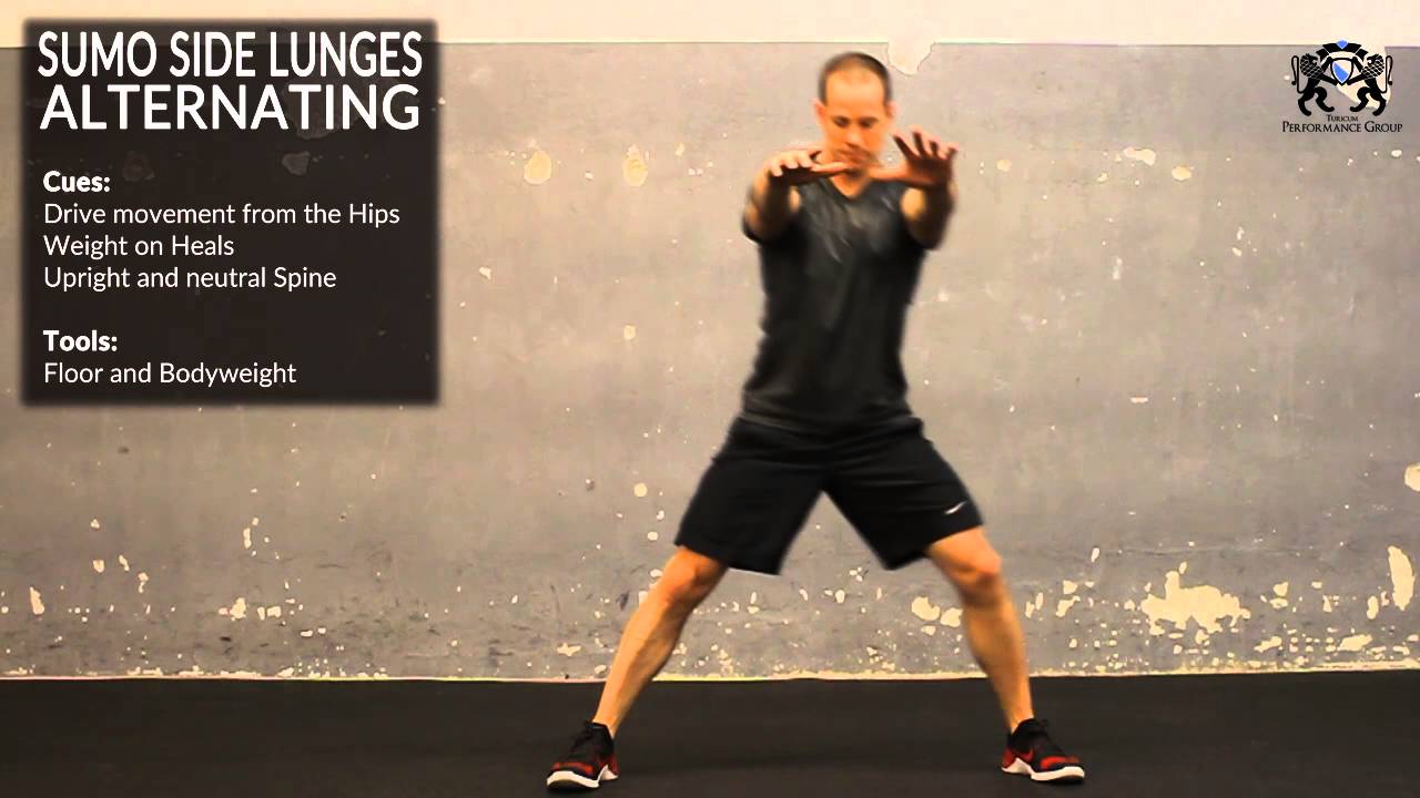Sumo Side Lunges - Alternating / ST_LBP_0009 - YouTube