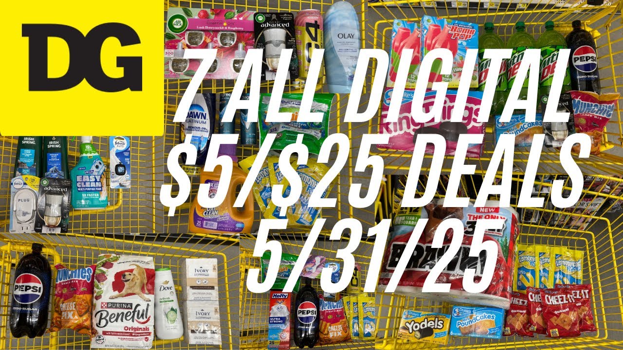 Dollar General $5/$25 Deals - As Low As $4 - Saturday 5/31/25 - YouTube