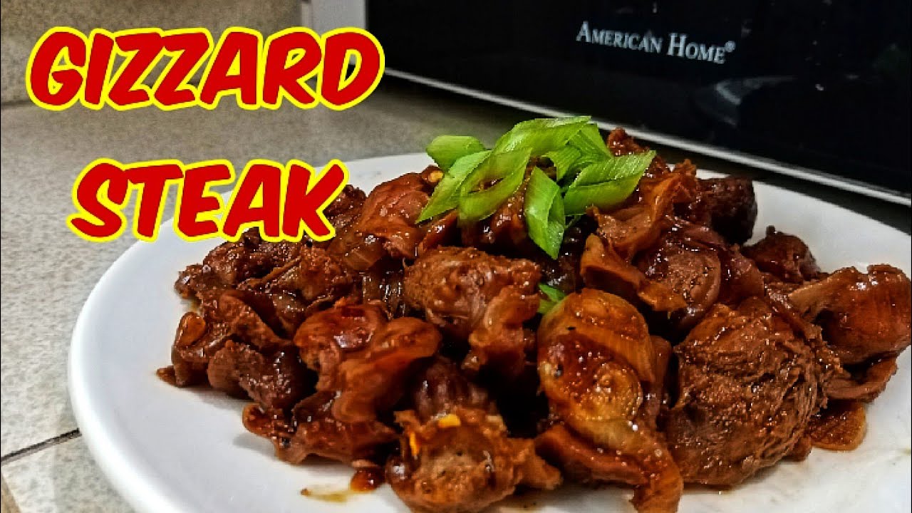 GIZZARD STEAK | How to make gizzard steak - YouTube
