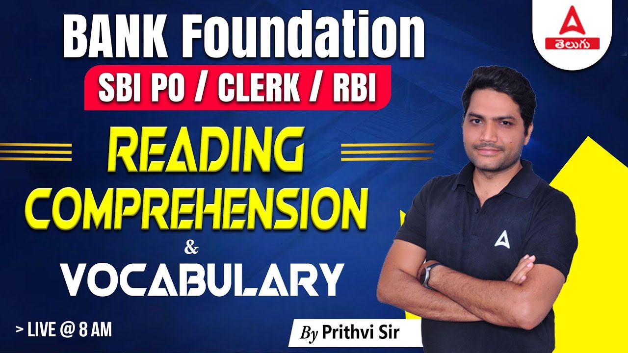 SBI PO | RBI | Vocabulary | Reading Comprehension | Bank Foundation ...