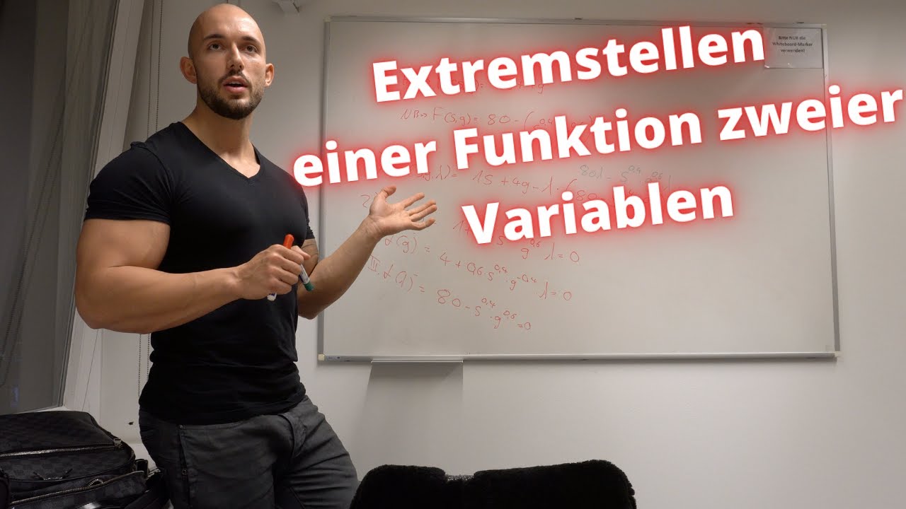 Extemstellen einer Funktion zweier Variablen (Hesse Matrix) - YouTube