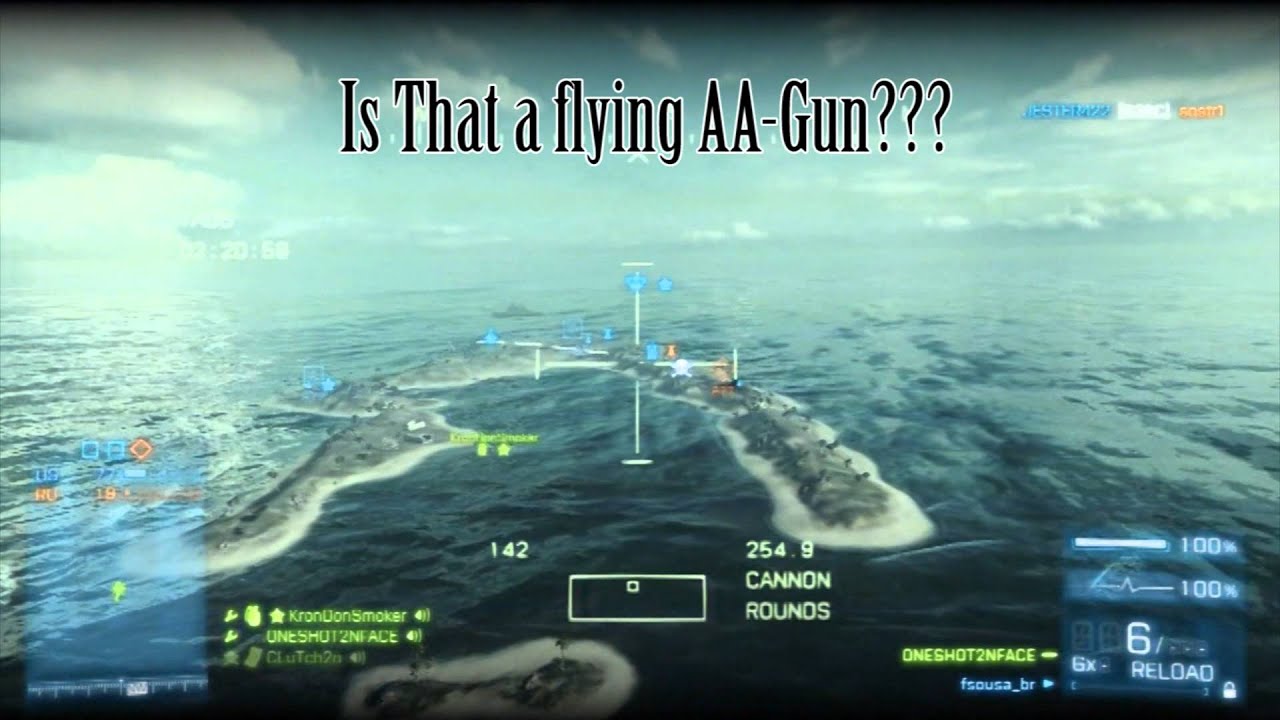 Battlefield 3: The Flying AA Gun with perfect landing 10 landing on PS3 ...