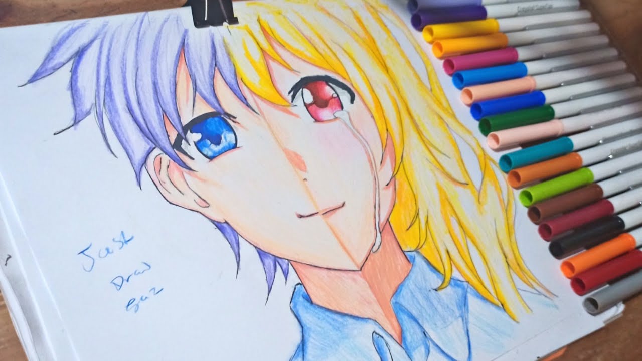 KOUSEI AND KAORI speed drawing from your lie in April Anime drawing ...